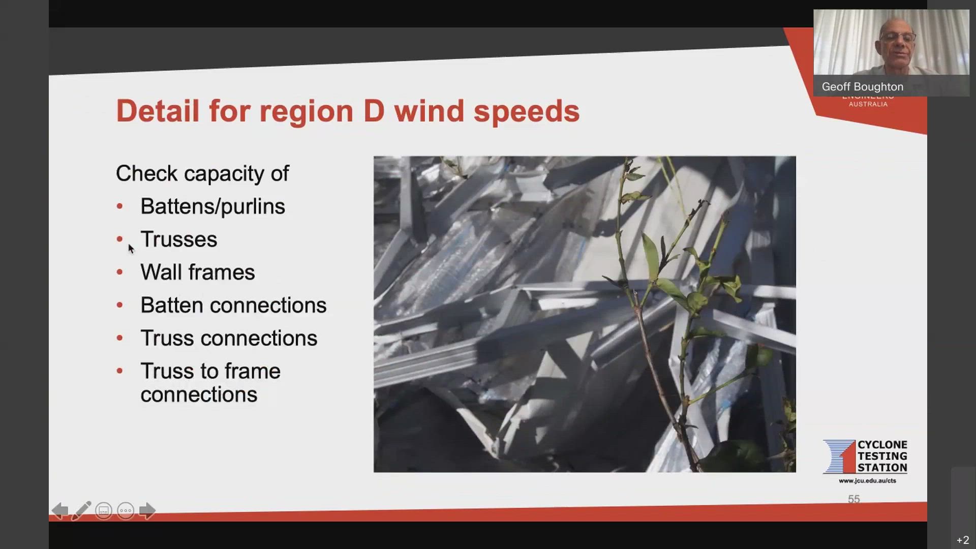 Design considerations for wind region D, severe cyclonic winds | EA ...
