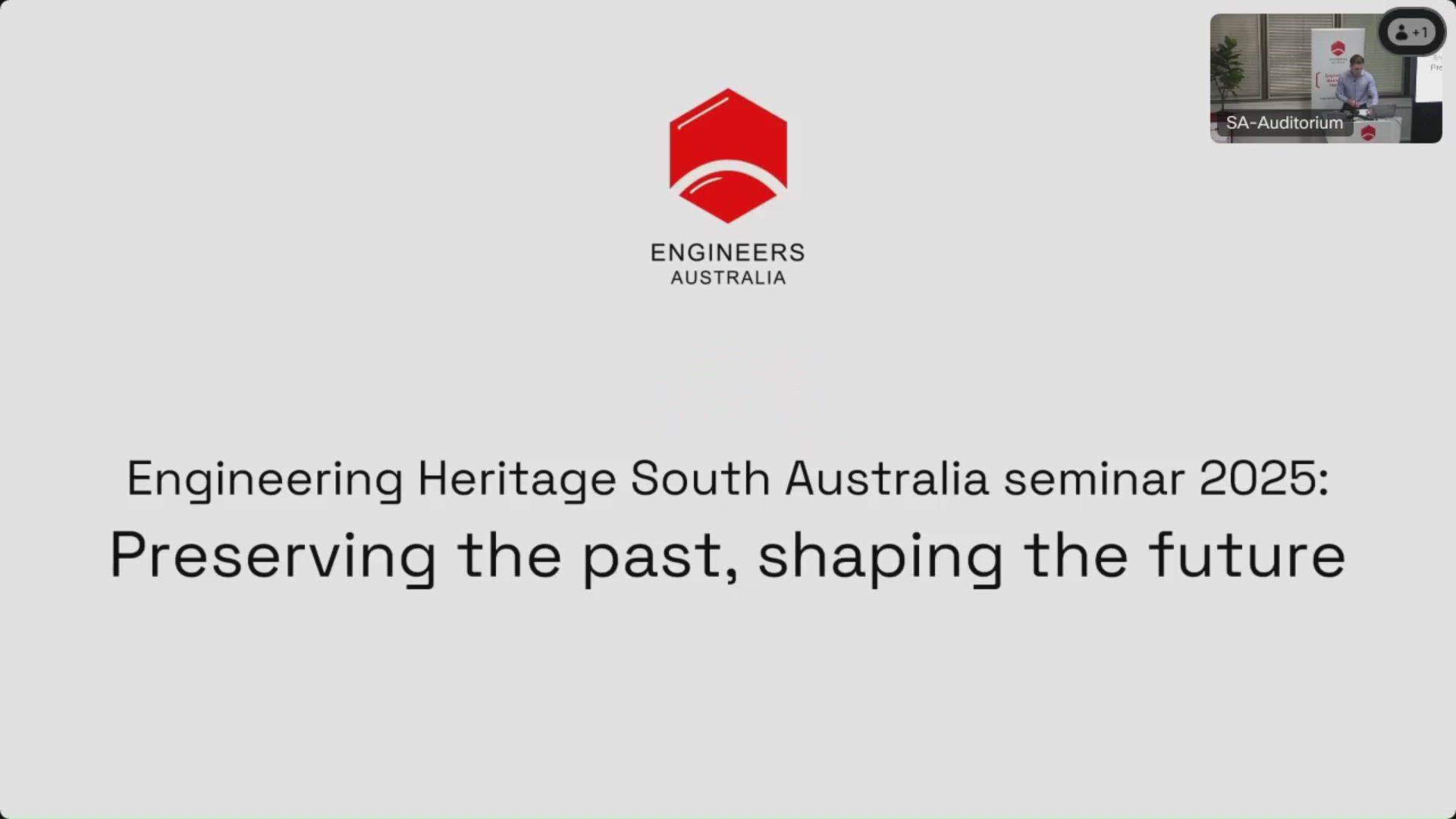 Engineering Heritage South Australia seminar 2025: preserving the past ...