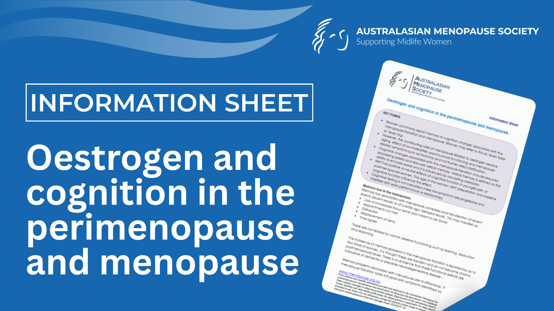 Information Sheets | Australasian Menopause Society Hub